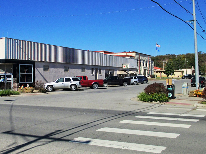 Main Street Wilburton stretches before you like a Norman Rockwell painting come to life, where every storefront has a story and nobody's in a hurry.