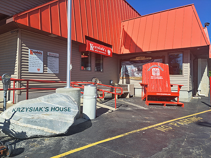 The red-roofed sanctuary of Polish-American cuisine stands proudly on North Euclid Avenue, a beacon for hungry travelers and locals alike.