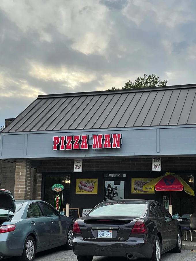 The unassuming storefront of The Pizza Man might not stop traffic, but trust me—this modest brick facade hides Chicago-style treasures worth a special trip.