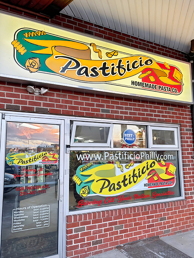 The unassuming brick storefront might not scream "food paradise," but like all great Philadelphia treasures, Pastificio hides its delicious secrets in plain sight.