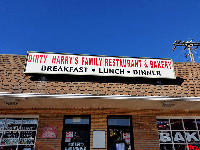 The unassuming brick facade of Dirty Harry's promises three essential meals a day—but it's what's inside that will make your day.