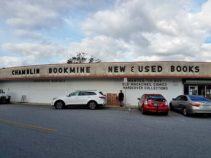 The unassuming exterior of Chamblin Bookmine belies the literary universe waiting inside. Like finding Narnia in a wardrobe, but with more paperbacks.