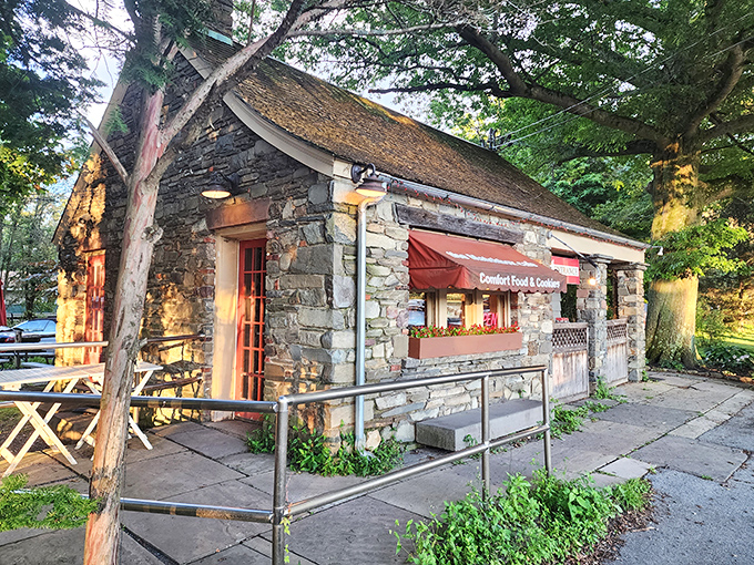 This storybook stone cottage along Route 9 houses culinary magic that proves great restaurants don't need to shout for attention.