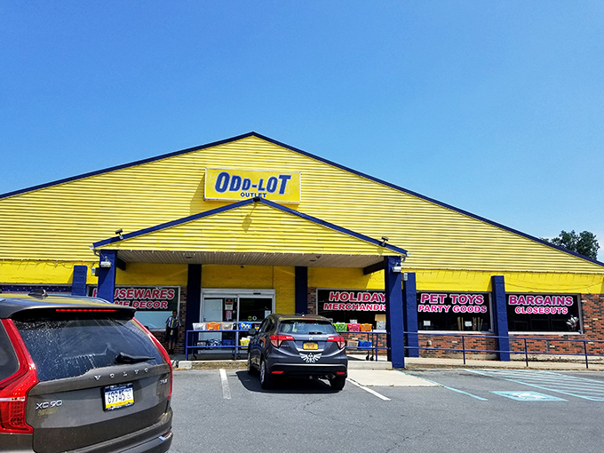 That unmistakable canary-yellow façade isn't just a building—it's a beacon of bargain possibilities calling to your wallet from Route 611.