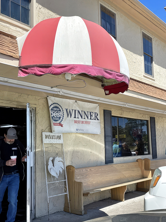 The unassuming exterior of Casey's Buffet proves the age-old truth: the best Southern food often hides in the most modest buildings. 