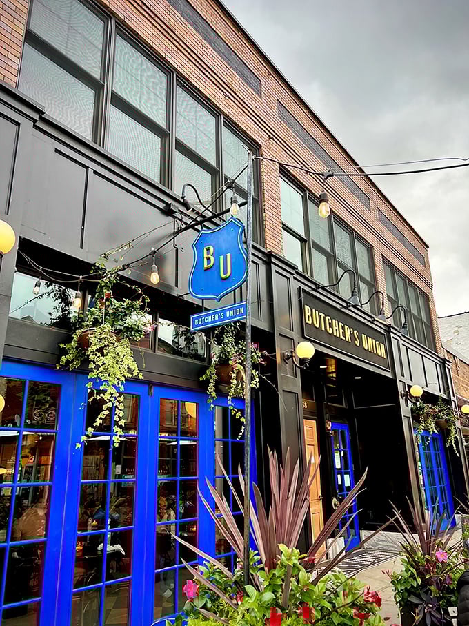 The unassuming brick façade with striking blue doors is Grand Rapids' worst-kept secret. Like finding a speakeasy without needing the password.