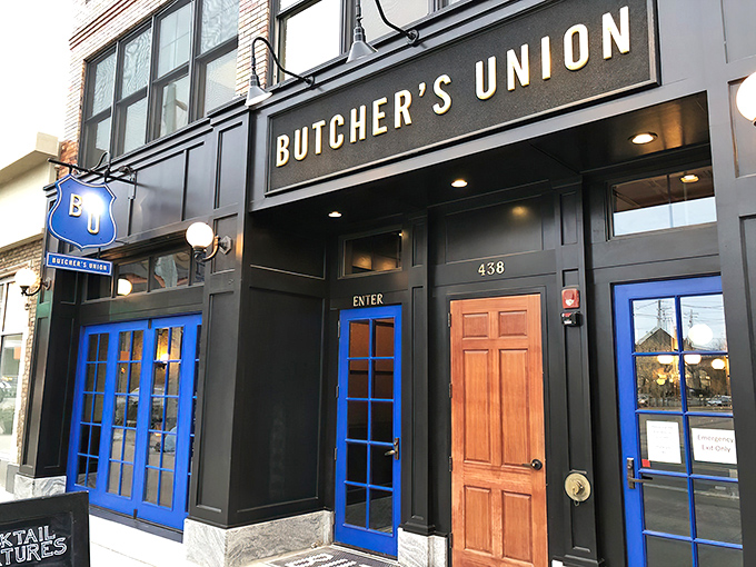 The unassuming brick façade with striking blue doors is Grand Rapids' worst-kept secret. Like finding a speakeasy without needing the password.