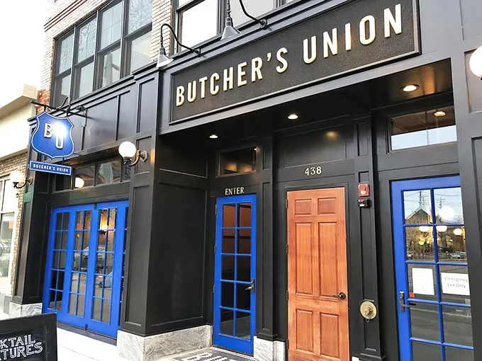 The unassuming brick façade with striking blue doors is Grand Rapids' worst-kept secret. Like finding a speakeasy without needing the password.