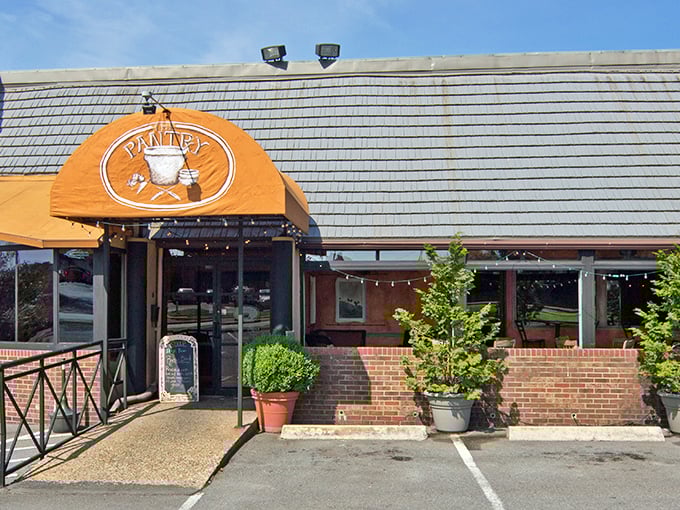 The unassuming exterior of The Pantry Restaurant belies the culinary treasures within. Like a poker player with a royal flush, it keeps its best cards hidden.