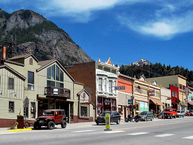 Ouray nestles perfectly in its mountain cradle like nature's version of a snow globe village – minus the artificial snow and plastic dome.