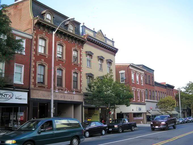 Brick and elegance come together in this historic building, where Easton's past meets its present with architectural flair. 