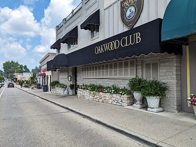 The classic façade of the Oakwood Club stands proudly in Dayton, like that friend who never changes but you wouldn't want them to anyway.