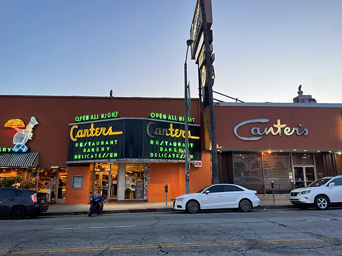 The neon-lit promise of "OPEN ALL NIGHT" isn't just signage—it's a beacon of hope for the hungry at 3 AM when good decisions are optional but great sandwiches are mandatory.