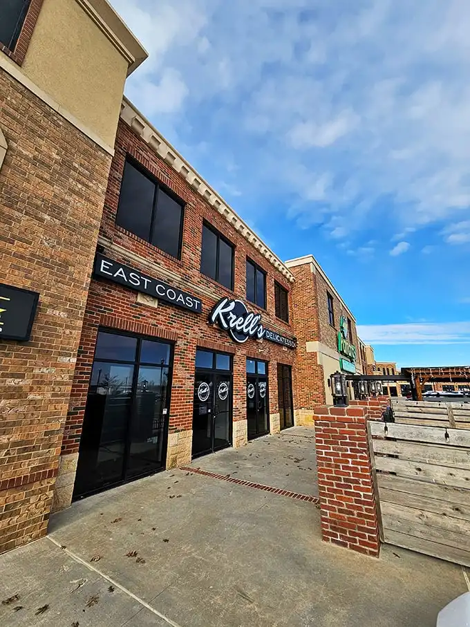 A slice of the Big Apple in the Sooner State! Krell's East Coast Delicatessen brings New York flavor to Yukon, Oklahoma, with a facade that screams "fuggedaboutit" in the most delightful way.