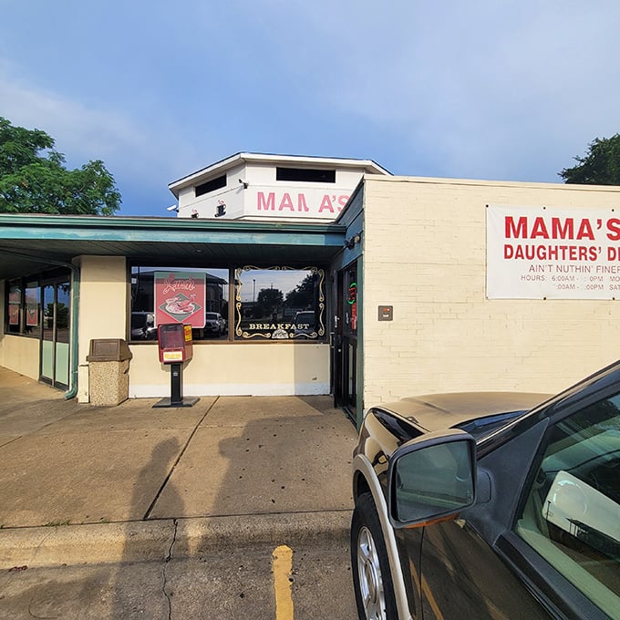 The unassuming exterior of Mama's Daughters' Diner promises what fancy restaurants can't – honest food that hugs your soul from the inside out.