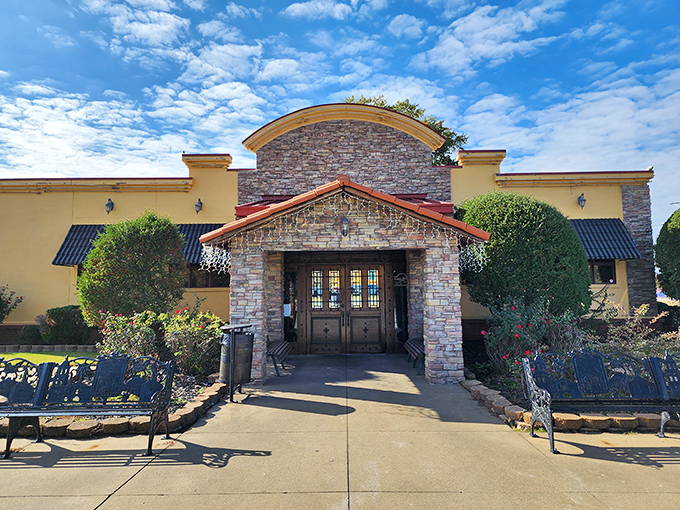 Casa Brava's stone facade stands like a culinary lighthouse in Searcy, beckoning hungry travelers with promises of authentic Mexican flavors.
