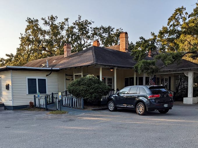 Humble on the outside, legendary on the inside – Aunt Jenny's yellow cottage beneath sprawling oaks has been serving Ocean Springs' finest catfish for generations.