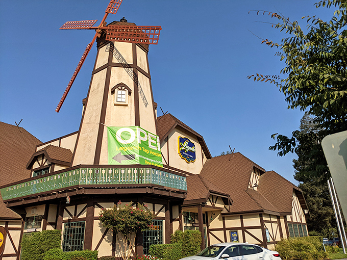 Like finding a Dutch windmill in the Central Valley, Legends' distinctive Tudor exterior promises European charm with California hospitality inside. 