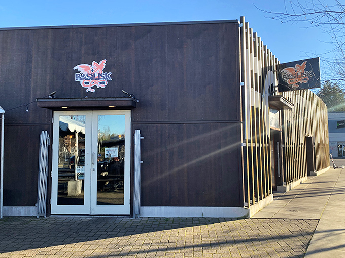 Sleek, modern, and unassuming – Basilisk's exterior is like that quiet friend who turns out to be the life of the party once you get inside.