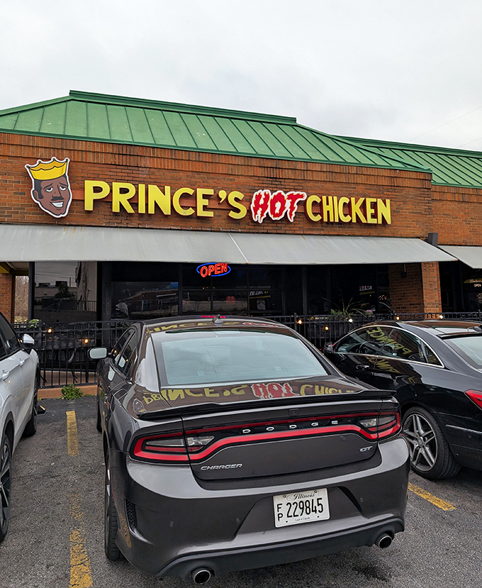 The iconic Prince's sign glows like a beacon of spicy promise. Nashville's original hot chicken royalty has held court here since long before the trend caught fire.