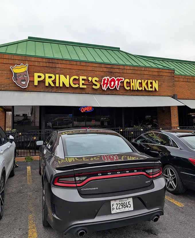 The iconic Prince's sign glows like a beacon of spicy promise. Nashville's original hot chicken royalty has held court here since long before the trend caught fire.