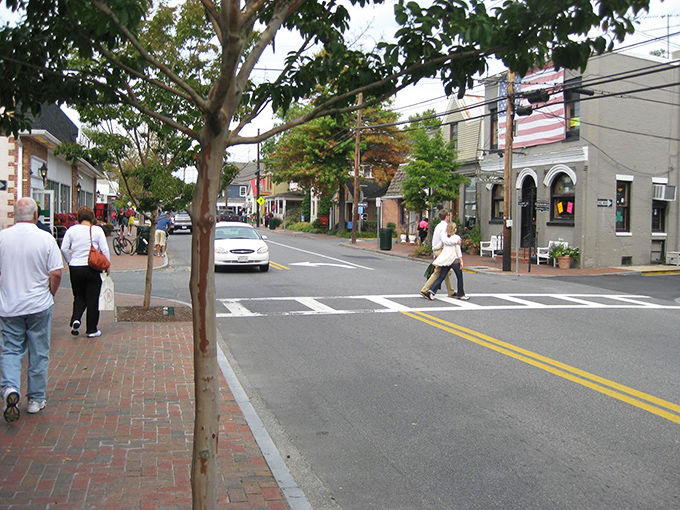 Historic charm meets coastal tranquility on St. Michaels' main street, where centuries-old homes stand as guardians of Eastern Shore stories waiting to be discovered.