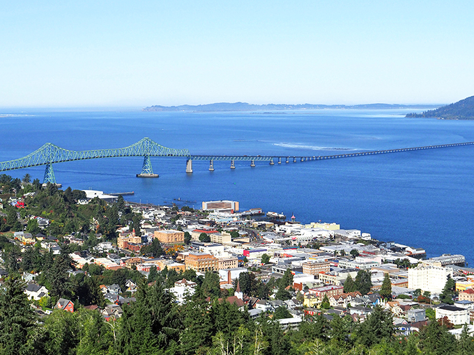 Downtown: Astoria's historic downtown feels like stepping into a movie set—because it literally has been one. J.C. Penney still anchors this timeless main street.