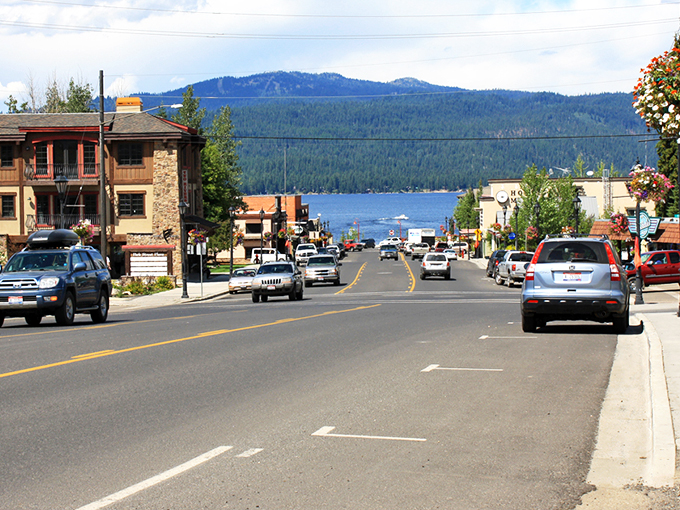 Downtown McCall invites you in with that perfect small-town charm, where every road seems to lead to sparkling Payette Lake and mountain-backed bliss.