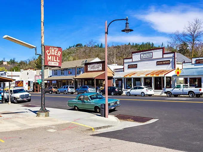 Main Street Julian looks like a movie set, but the cider and pie waiting inside those historic storefronts are deliciously real.