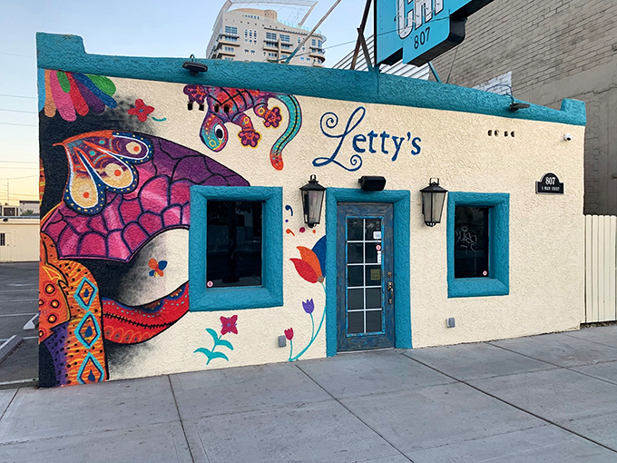 The humble exterior of Letty's belies its culinary treasures within—like finding a Picasso at a yard sale, this unassuming gem demands your attention.