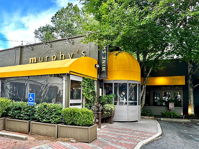 Murphy's iconic yellow awnings stand out like a beacon of culinary hope on Virginia Avenue, promising comfort and indulgence to hungry Atlantans.