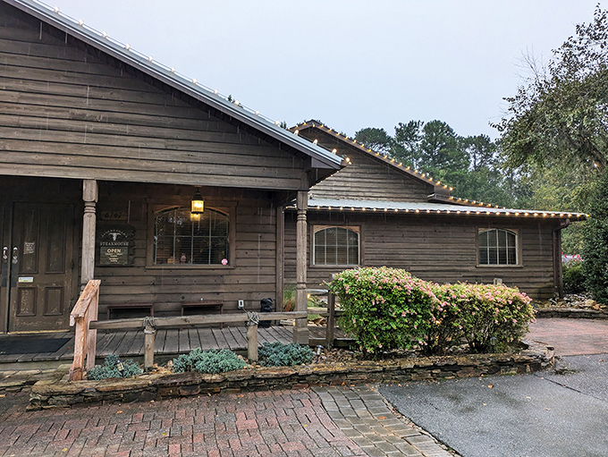 The unassuming log cabin exterior of Lineberger's might make you drive past, but that would be your stomach's biggest regret. 