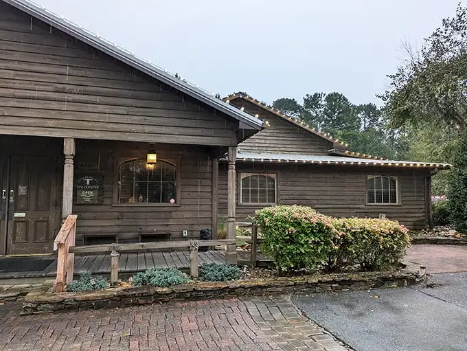 The unassuming log cabin exterior of Lineberger's might make you drive past, but that would be your stomach's biggest regret.