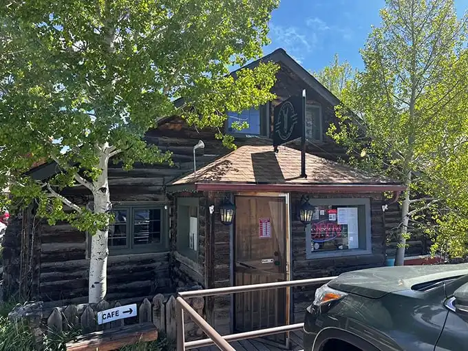 The log cabin charm of Mr. Burro Cafe beckons hungry travelers like a mountain mirage, promising breakfast salvation at 10,000 feet.