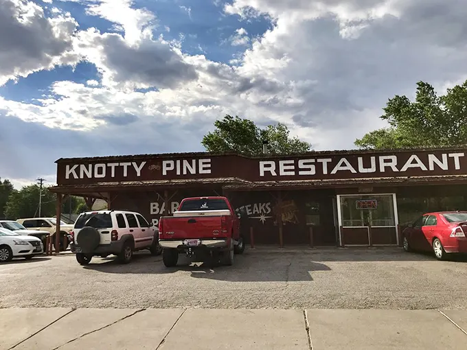 Where desert pilgrims and hungry locals converge like a scene from a Sam Shepard play—the Knotty Pine stands ready to satisfy.