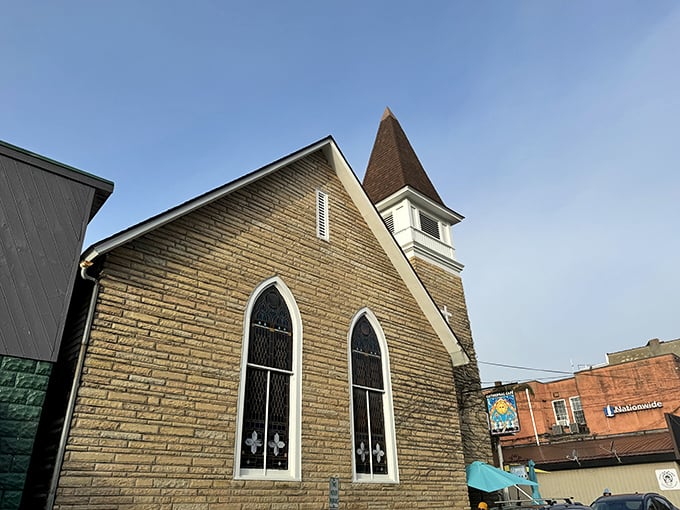 The holy grail of breakfast spots! Cathedral Cafe's stone exterior and church steeple promise a dining experience that's nothing short of divine.