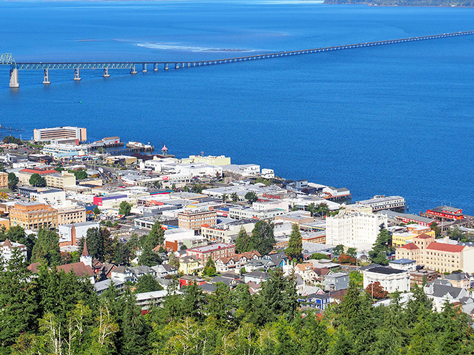 Downtown: Astoria's historic downtown feels like stepping into a movie set—because it literally has been one. J.C. Penney still anchors this timeless main street.