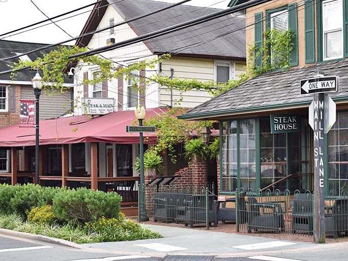 A quaint facade with charm to spare, Steak & Main's street presence whispers rather than shouts – the culinary equivalent of "speak softly and carry a big ribeye."