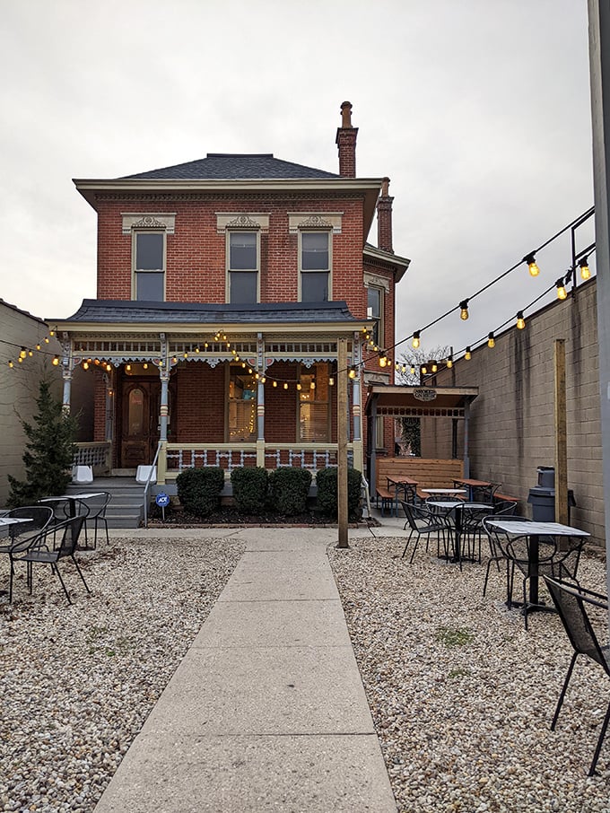 The Victorian charm of Smoked On High's exterior isn't just for show—it's the perfect prelude to the culinary time travel waiting inside.