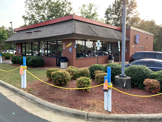 The unassuming brick exterior might fool you, but like Clark Kent's phone booth, this is where seafood magic happens.