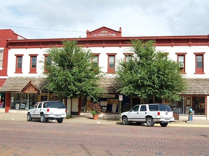 Historic buildings line Lindsborg's Main Street, where Swedish heritage isn't just preserved—it's enthusiastically celebrated every day of the year.