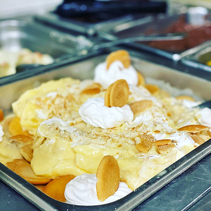 Banana pudding that makes you nostalgic for memories you haven't even had yet—pure Southern comfort in a dish.