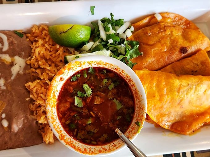 Birria tacos: The comfort food that hugs you back. Dip, bite, repeat – it's the new yoga for foodies.