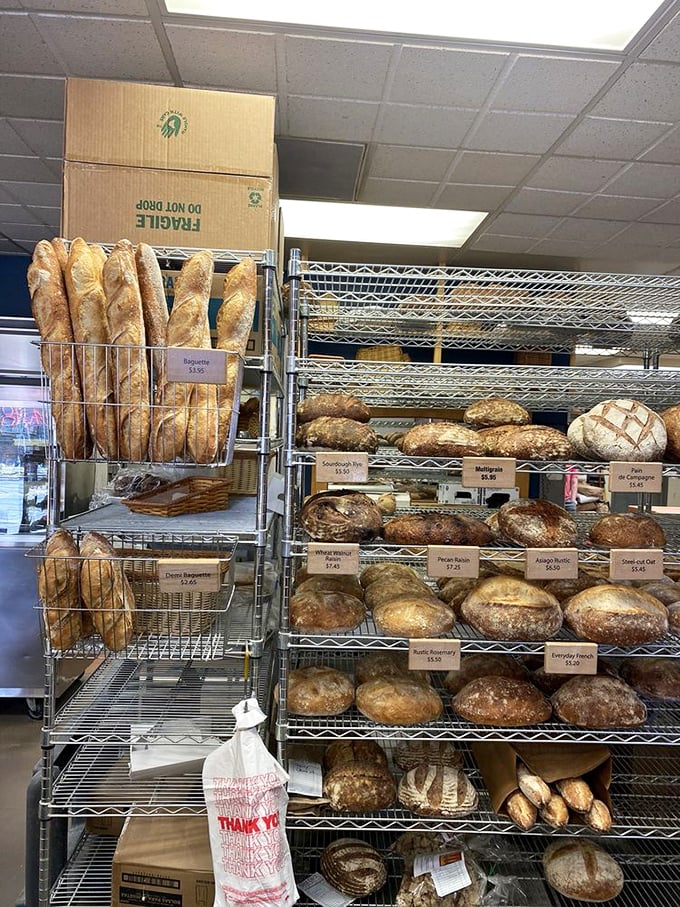Bread library of dreams. Each loaf represents hours of craftsmanship and patience—qualities in short supply in our fast-food world.