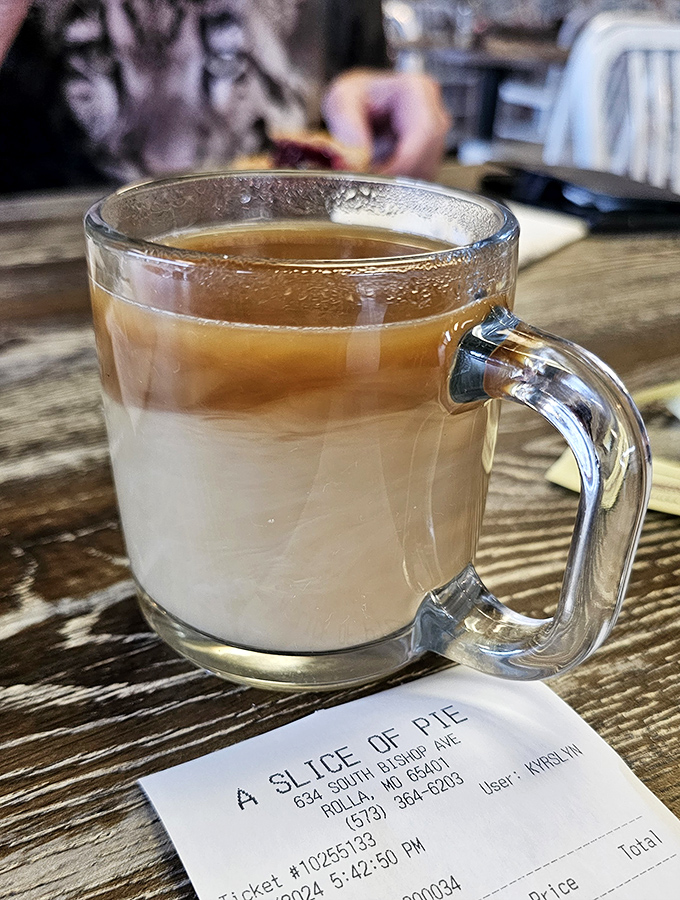 Coffee served with a receipt that reveals the address of your new favorite place—like finding the ticket to Willy Wonka's factory, but for grown-ups.