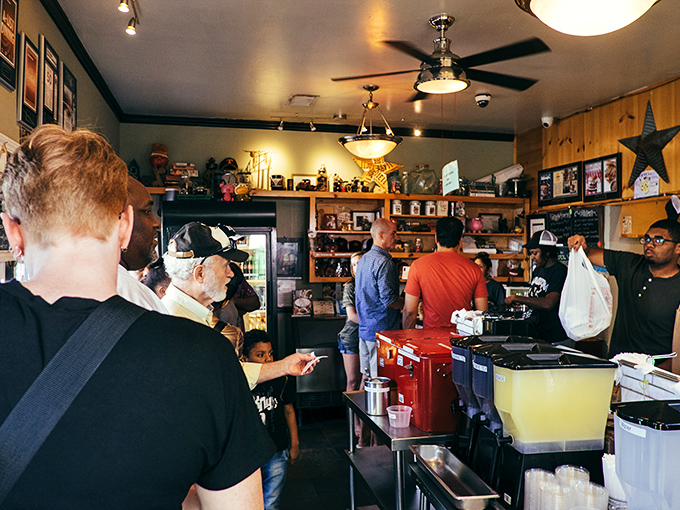 The line forms for good reason. These patrons aren't just waiting for food—they're queuing for a transformative experience.