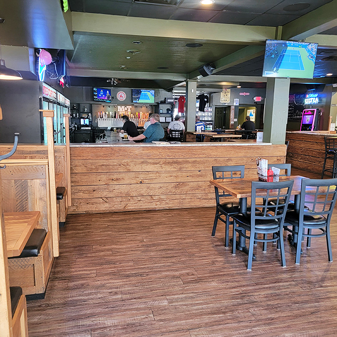 Even during quiet moments, there's an energy to the space—like the calm before the delicious storm of the lunch rush.