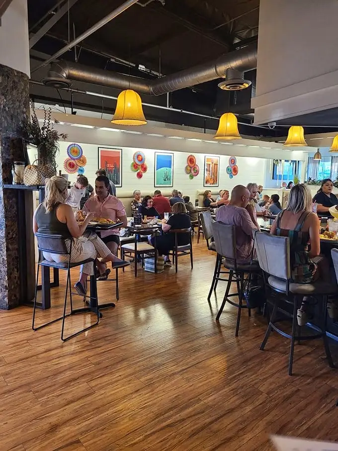Not a trendy hotspot, but a gathering place where conversations flow as freely as the salsa.