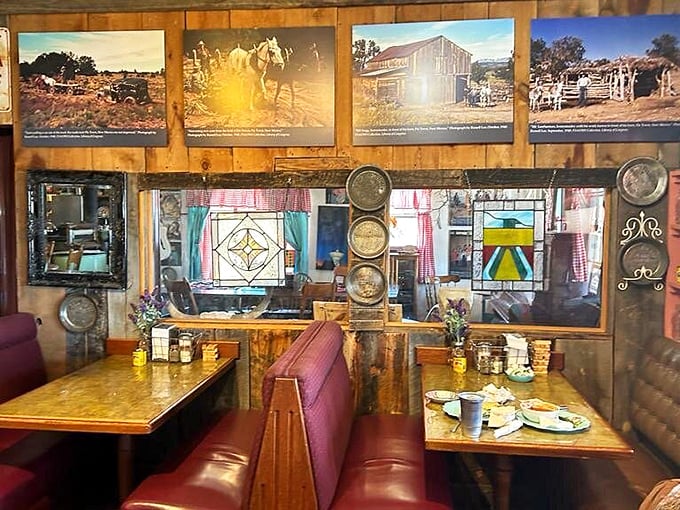 Red vinyl booths and stained glass windows create the perfect backdrop for pie-induced euphoria and stories that last a lifetime.