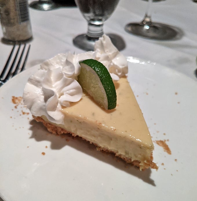 Key lime pie that strikes that perfect balance between sweet and tart—like a good marriage or that one perfect Seinfeld episode.